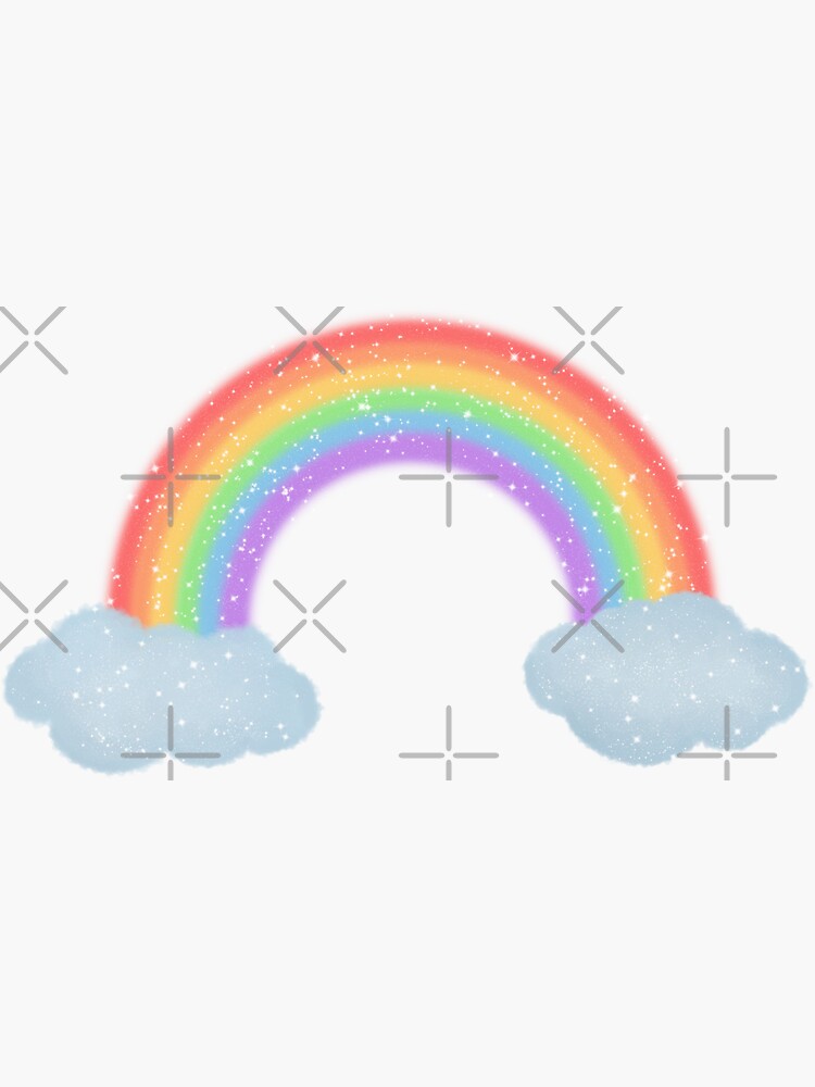 "glitter rainbow" Sticker for Sale by zoulrich | Redbubble