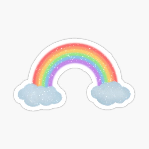 "glitter rainbow" Sticker for Sale by zoulrich | Redbubble