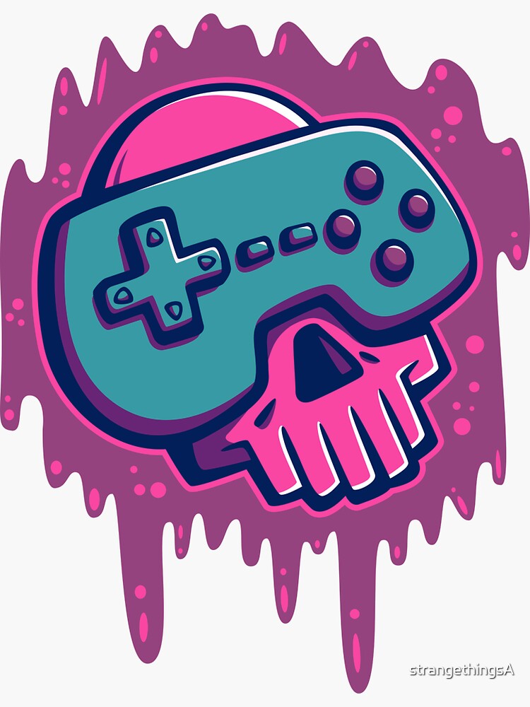 "Gamer Gunk v2" Sticker for Sale by strangethingsA | Redbubble