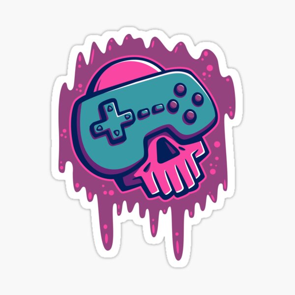 "Gamer Gunk v2" Sticker for Sale by strangethingsA | Redbubble
