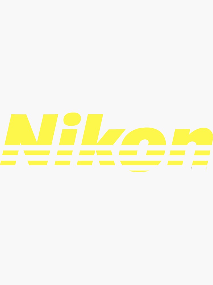 "Nikon Yellow Logo" Sticker for Sale by emanch | Redbubble