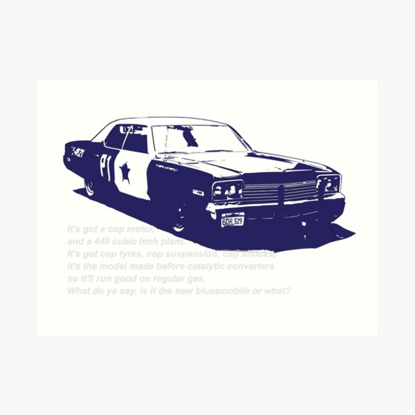 "Bluesmobile" Art Print for Sale by HarryHouse | Redbubble