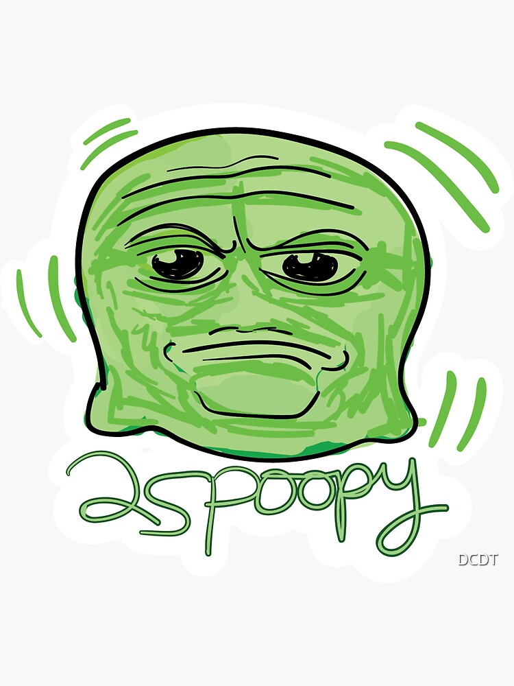 "spoop" Sticker by DCDT | Redbubble
