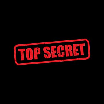 "Top Secret" Sticker for Sale by adidabu | Redbubble