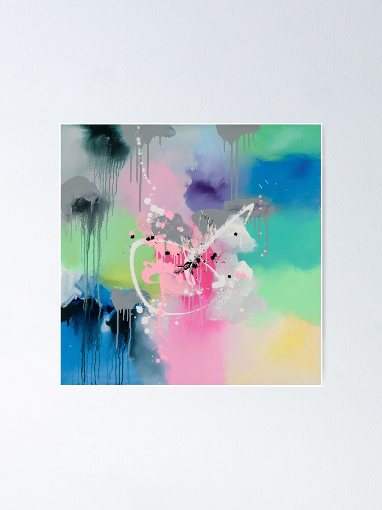 "Colourful Paint Splash" Poster by colourclash | Redbubble
