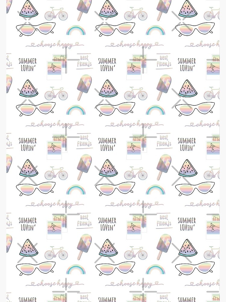 "Pastel Rainbow Sticker Pack" Spiral Notebook by The-Goods | Redbubble