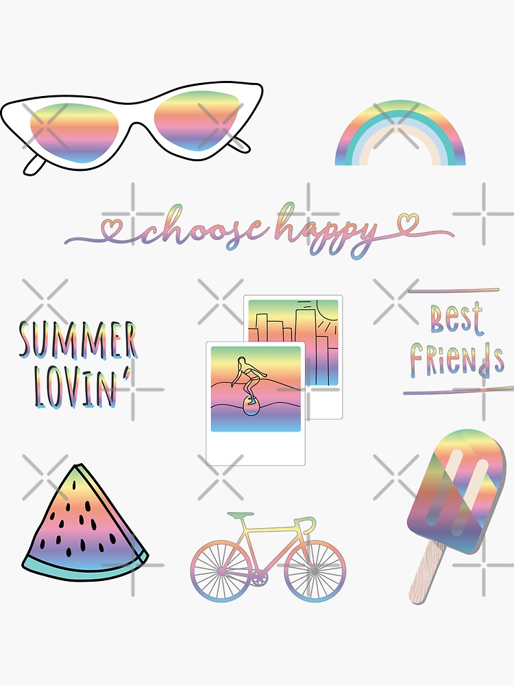 "Rainbow Sticker Pack" Sticker for Sale by The-Goods | Redbubble