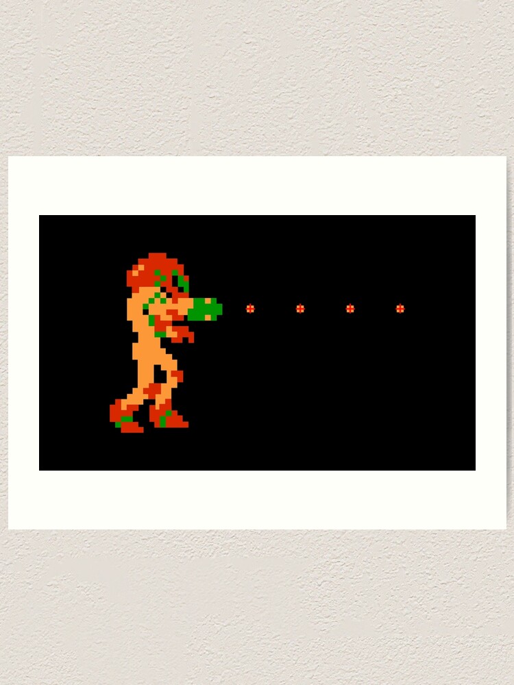 "Metroid 1 Retro 80's Arcade Game design" Art Print by phospheris ...