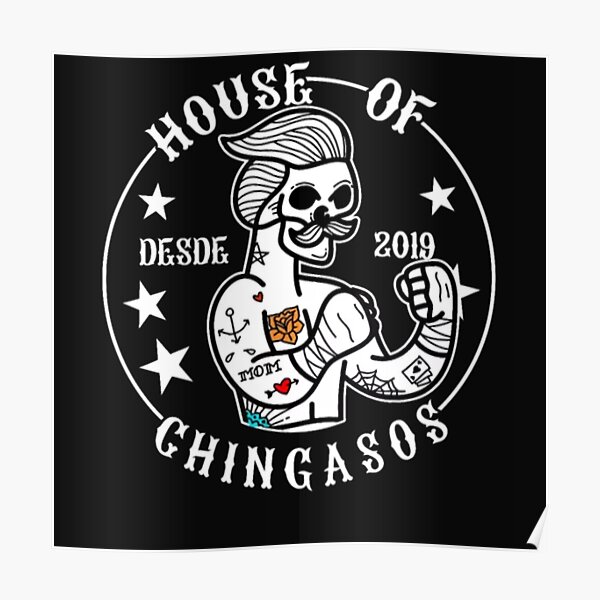 "House Of Desde Chingasos 2019 Funny Boxing Tattoo" Poster by ...