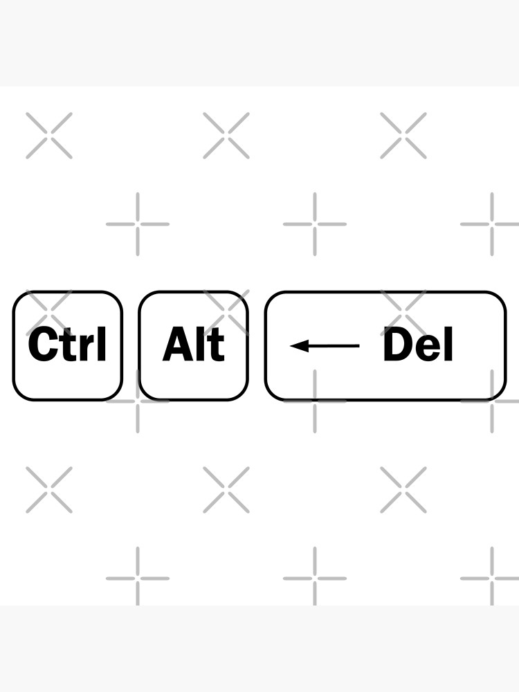 "Ctrl + Alt + Del - Computer Programming - Light Color" Art Print by ...
