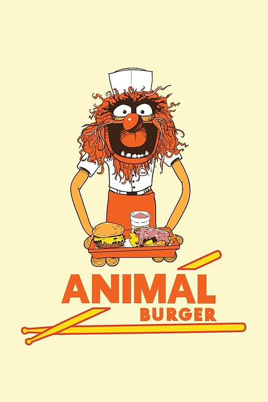 "Animal Burger" by starvingmartian | Redbubble