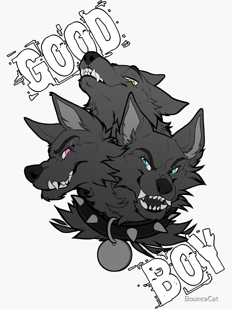 "Good boy" Sticker for Sale by BounceCat | Redbubble