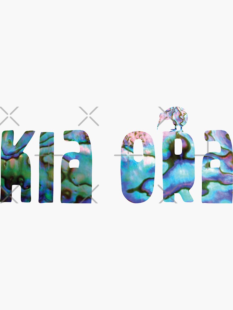 "NEW ZEALAND KIA ORA GREETING HELLO" Sticker by Madjack66 | Redbubble