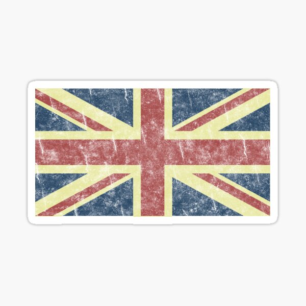 "Great Vintage England Flag" Sticker by MagicBoutique | Redbubble