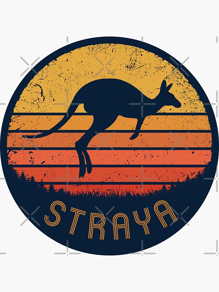 "Straya" Sticker for Sale by TigerTomDesign | Redbubble