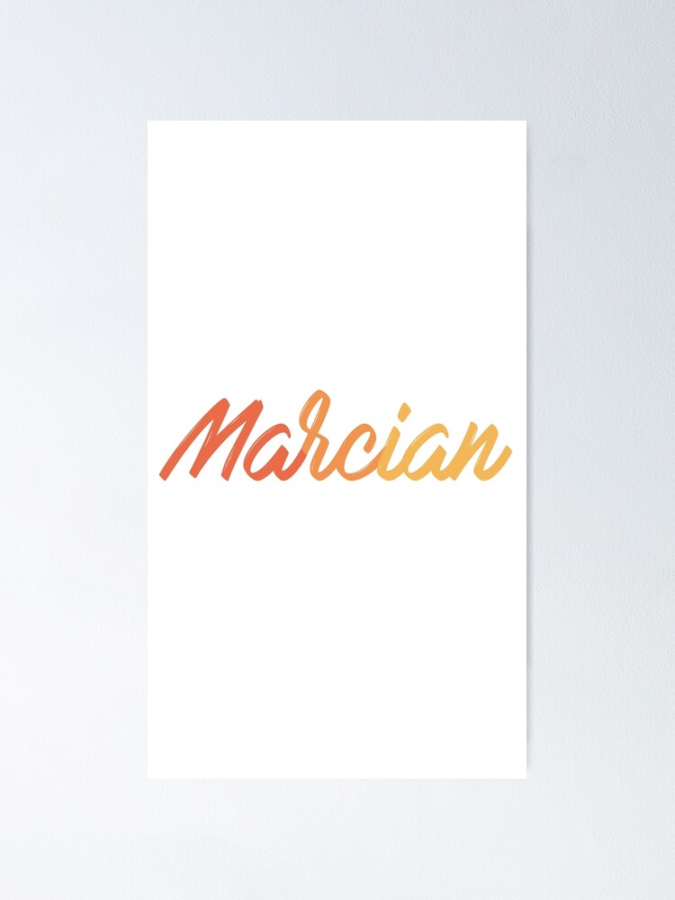 "Marcian" Poster for Sale by Shalomjoy | Redbubble