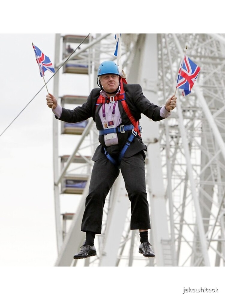 "Boris Johnson - Zip Wire" iPhone Case for Sale by jakewhiteok | Redbubble