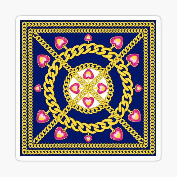 "Gold Chains and Jewelry" Sticker for Sale by kapotka | Redbubble