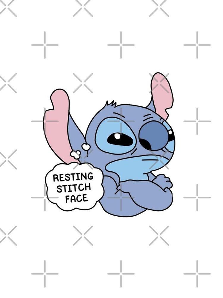 "resting stitch face" iPhone Case for Sale by mlstoutl | Redbubble