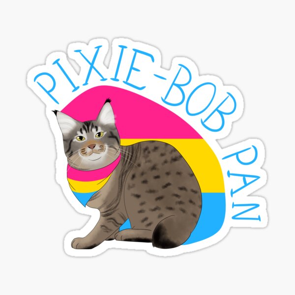"Pixie-bob Pan" Sticker for Sale by oakwyrm | Redbubble