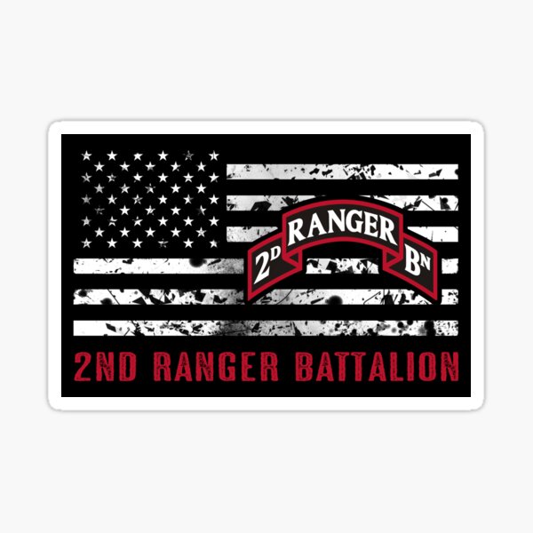 "2nd Ranger Battalion" Sticker for Sale by MilitaryCandA | Redbubble