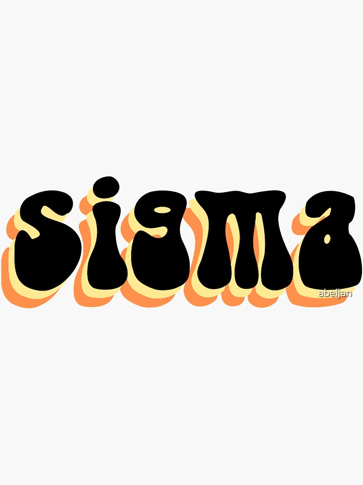 "Sigma" Sticker for Sale by abeljan | Redbubble