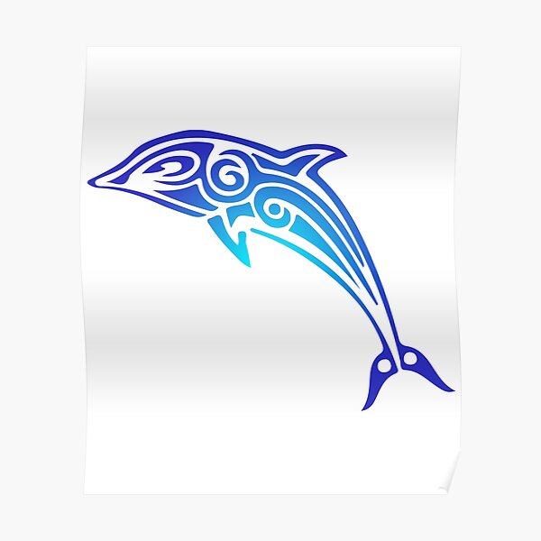 "Tribal Dolphin Hawaii Islander Polynesian Maori Art" Poster by ...