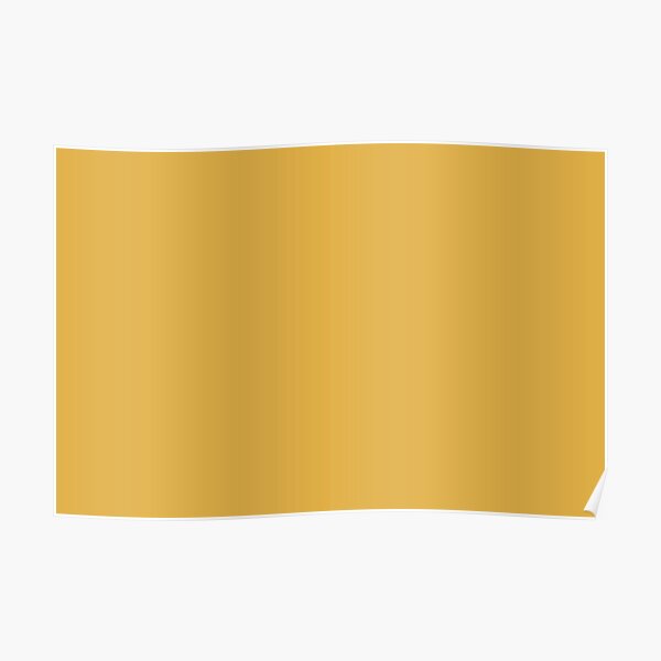 Póster «Golden Mustard Yellow 2 pares de colores sólidos con Sherwin ...