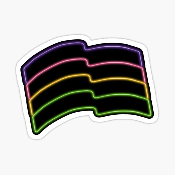 "inclusive lesbian neon pride flag" Sticker by lemniscate-shop | Redbubble