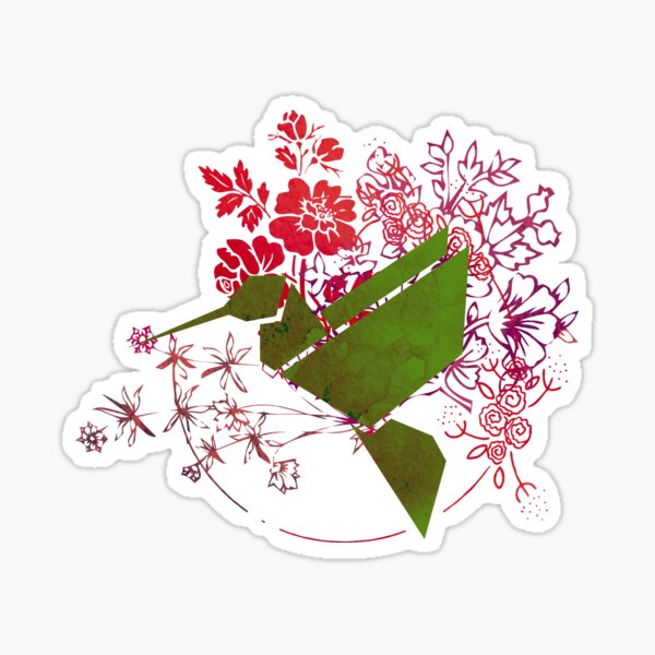 "Hummingbird With Nectar" Sticker by mothernatural | Redbubble