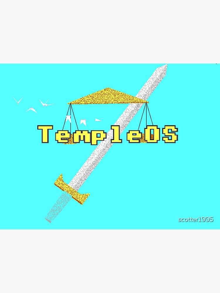 "Temple OS" Sticker for Sale by scotter1995 | Redbubble