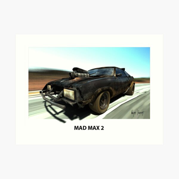 "MAD MAX 2 INTERCEPTOR" Art Print by waynedowsent | Redbubble