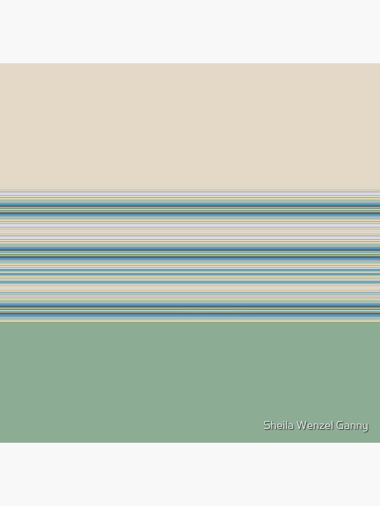 "Mint Green Cream Stripe Design " Sticker for Sale by SheilaWenzel ...