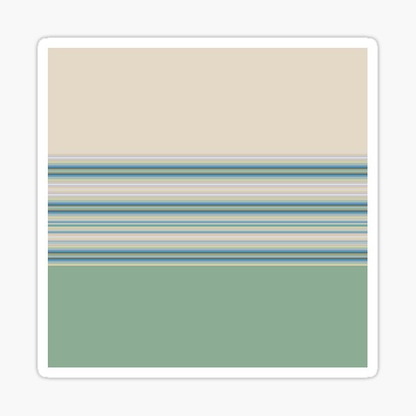 "Mint Green Cream Stripe Design " Sticker for Sale by SheilaWenzel ...