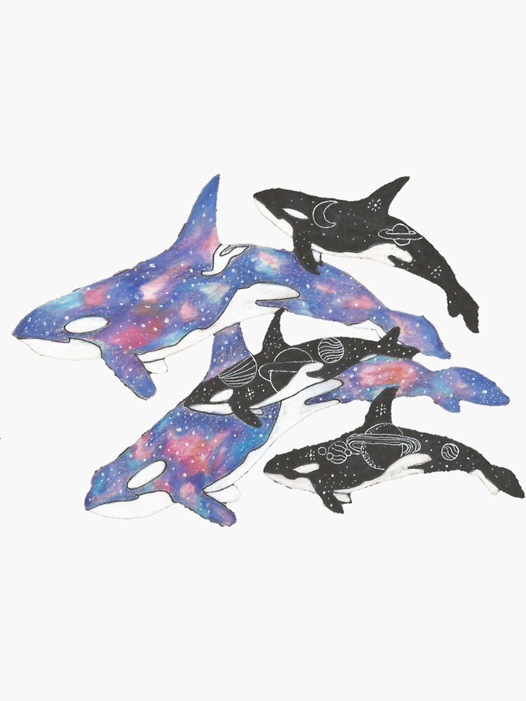 "Happy Whales" Sticker for Sale by DeadxxGirl | Redbubble