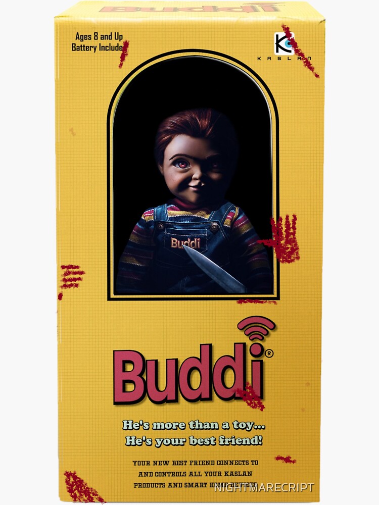 "Buddi Box" Sticker for Sale by NIGHTMARECRIPT | Redbubble