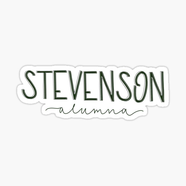 "Stevenson University Alumna" Sticker for Sale by kcox96 | Redbubble