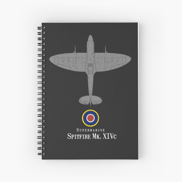 "Supermarine Spitfire Mk. XIV Tech Drawing WWII Fighter Airplane ...