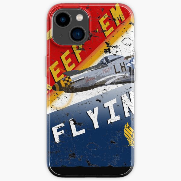 "Keep 'Em Flying P-51 Mustang WW2 Poster Pilot" iPhone Case for Sale by ...