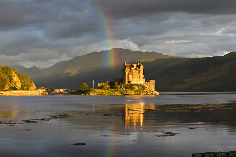 "Rainbow over Eilean Donan Castle - highlands - Scotland" by Mathew ...