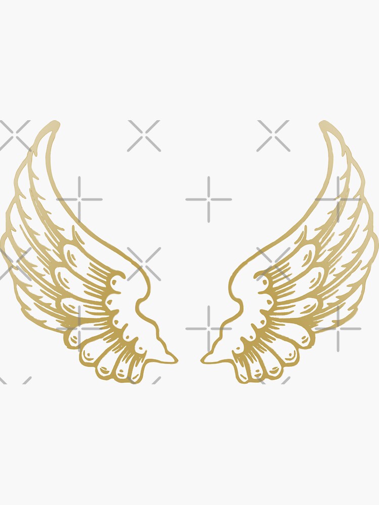 "ANGEL VALKYRIE WINGS" Sticker for Sale by Madjack66 | Redbubble