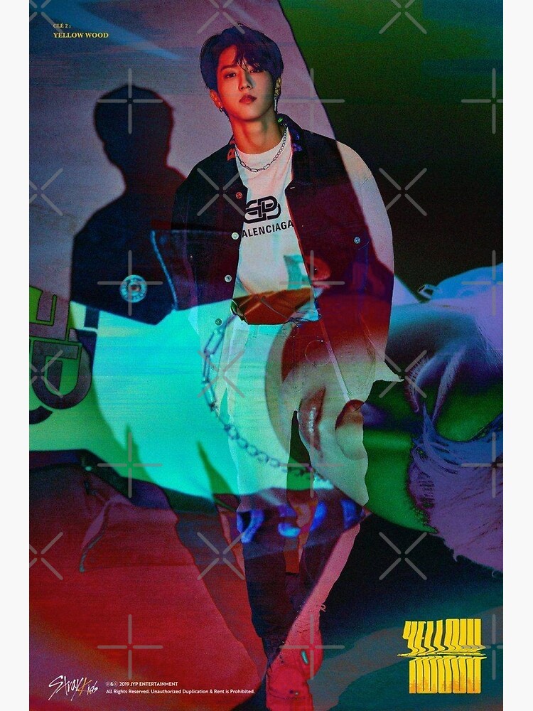 " Stray Kids Yellow Wood Han Jisung " Poster by Michiyo-goods | Redbubble