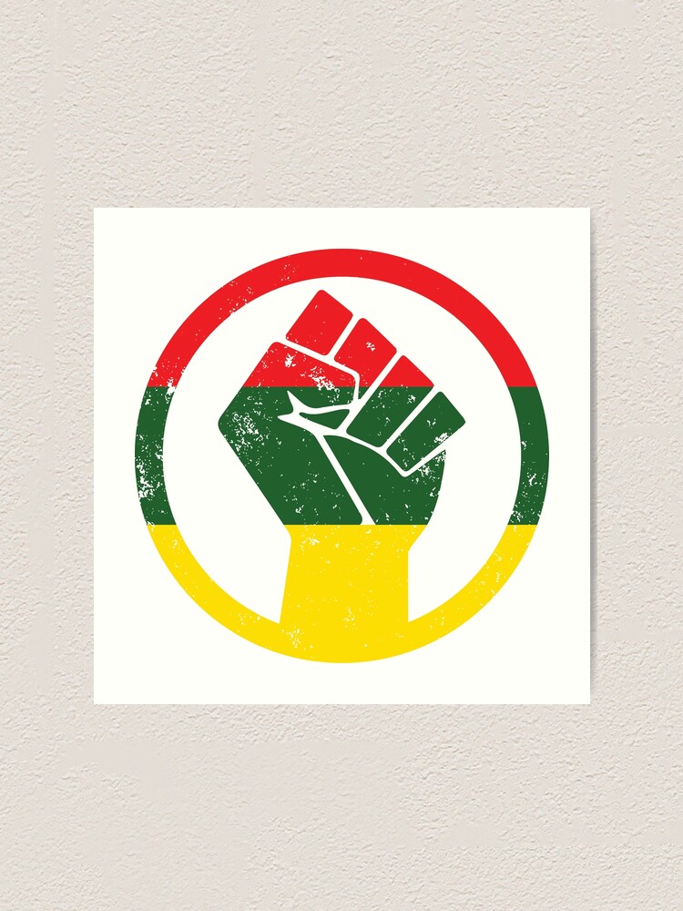"RASTA BLACK POWER FIST" Art Print by blacklives | Redbubble