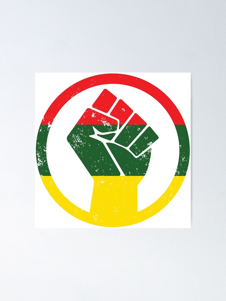 "RASTA BLACK POWER FIST" Poster for Sale by blacklives | Redbubble