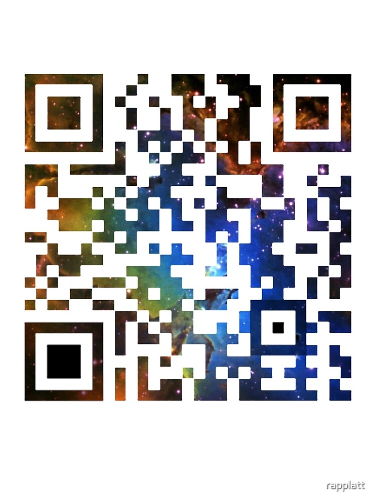 "QR Code Galaxy Eagle" Art Print for Sale by rapplatt | Redbubble