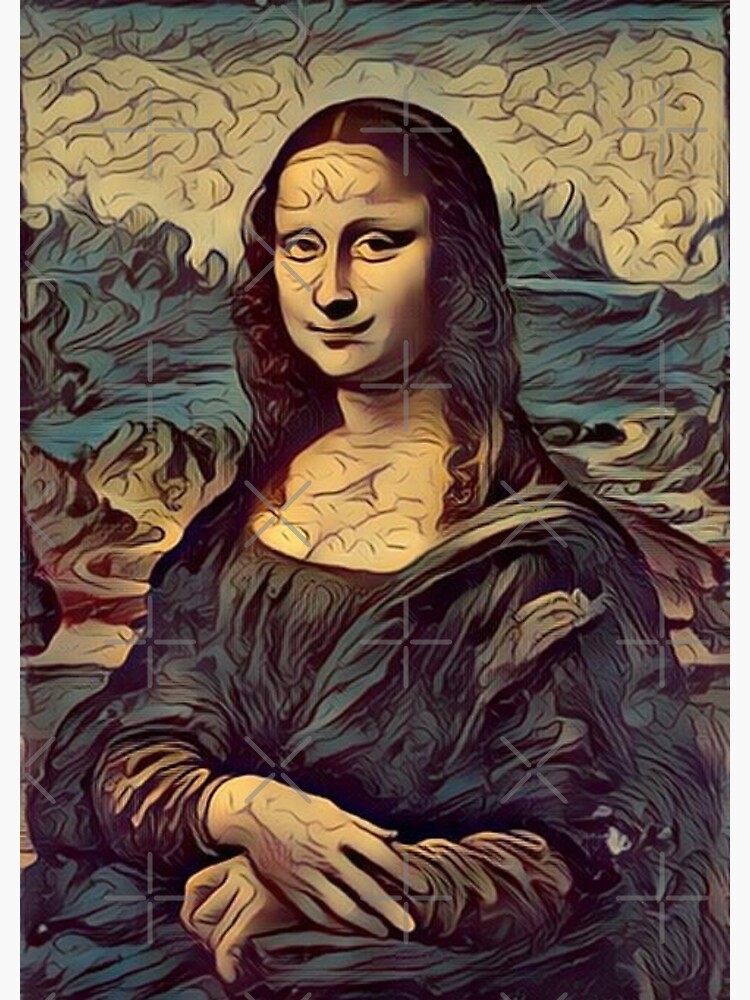 "Mona Lisa variations - La Gioconda Fauvism" Sticker for Sale by ...
