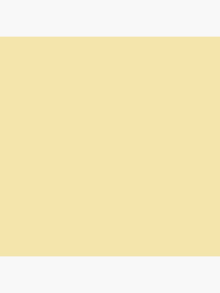"Vanilla Cream Yellow Simple Solid Designer Color All Over Color" Throw ...