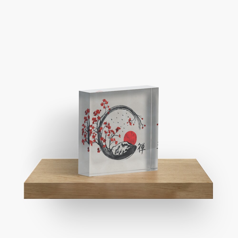 "Zen Enso Circle and Sakura Branches " Poster for Sale by k9printart | Redbubble