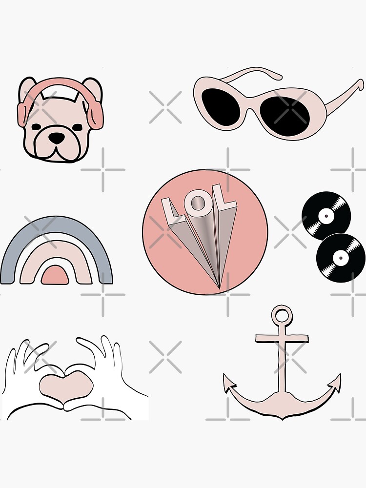 "Peach Aesthetic Sticker Pack" Sticker for Sale by The-Goods | Redbubble