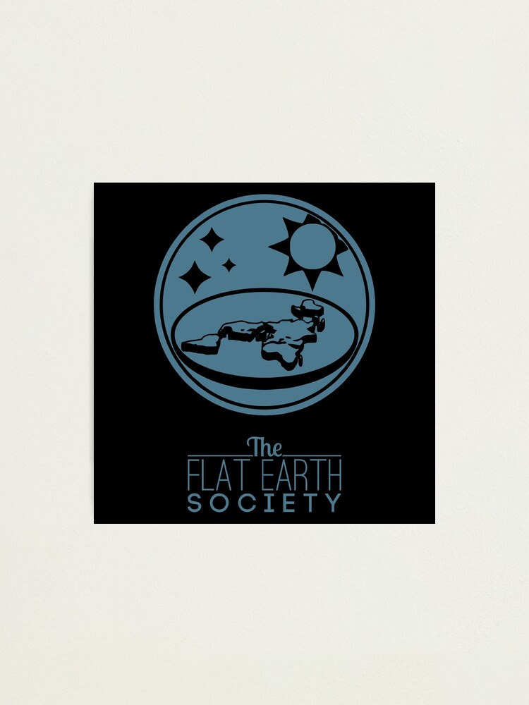 "Flat Earth Society Logo" Photographic Print by heirich | Redbubble